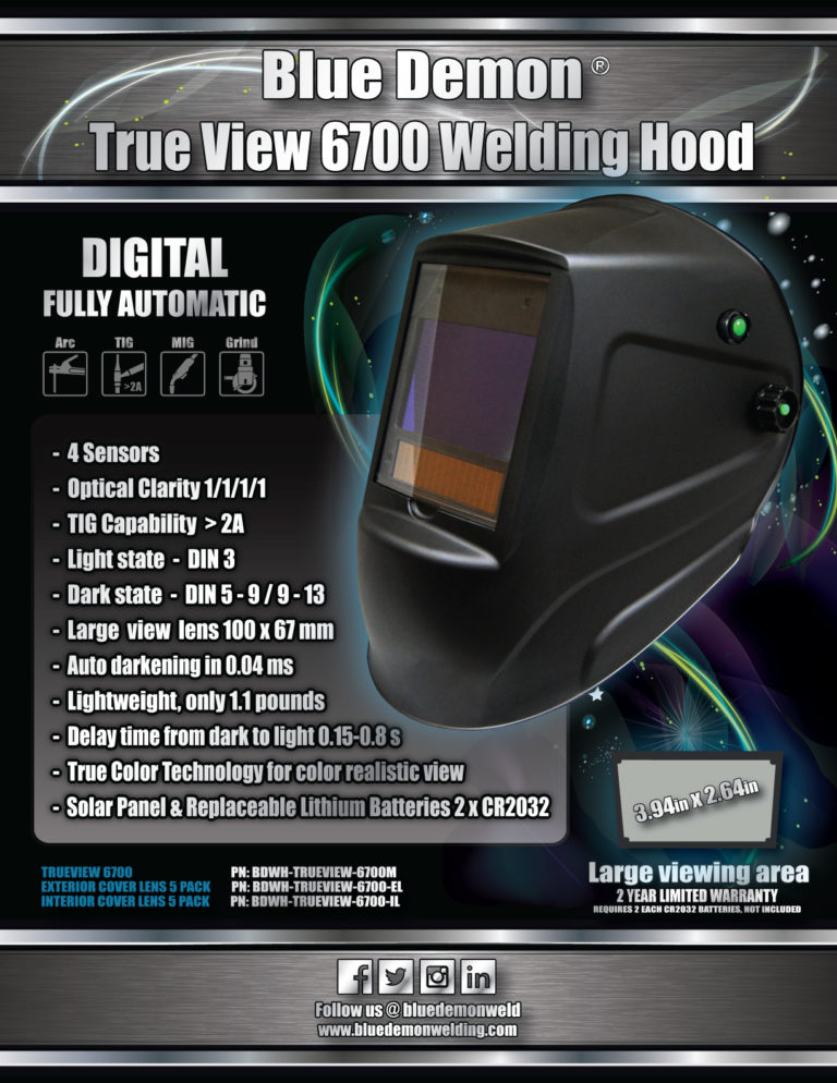 BLUE DEMON TRUEVIEW 6700 - Welding Material Sales